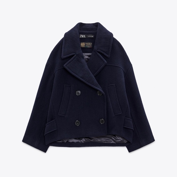 Zara | Jackets & Coats | Zara Oversized Wool Jacket | Poshmark